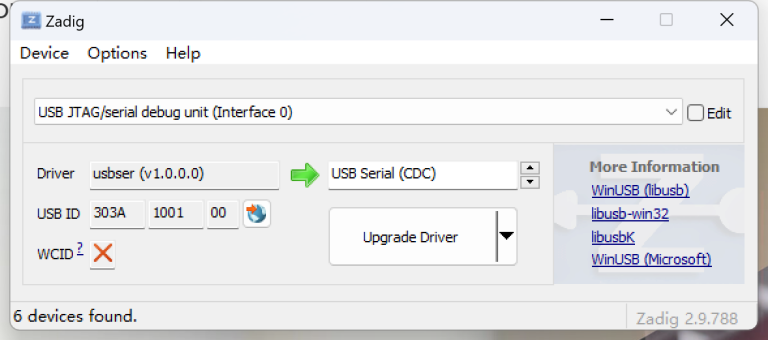 ESP32-S3 使用USB CDC下载程序、调试