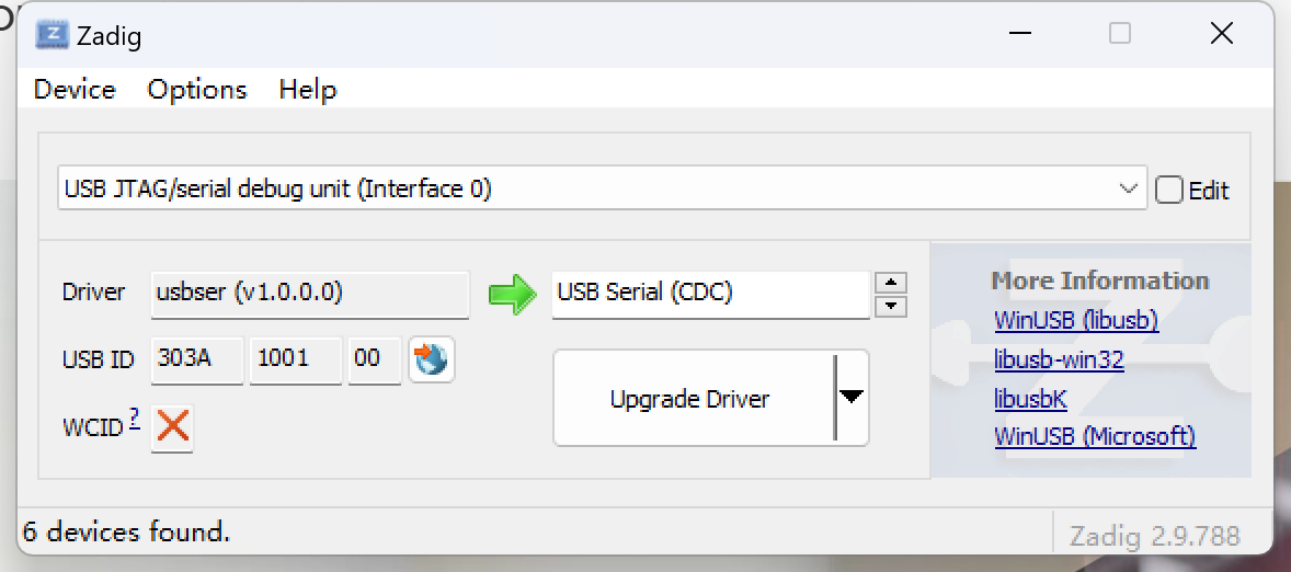 ESP32-S3 使用USB CDC下载程序、调试